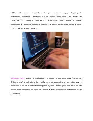 Demarcus henry is skilled in all aspects of computer network ...