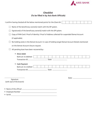 Demat closure-form-16 | PDF