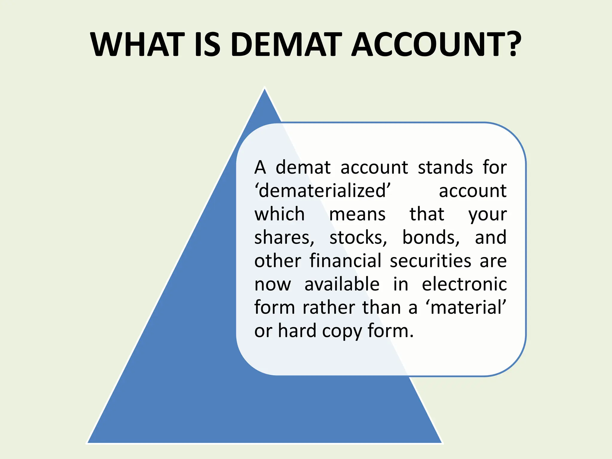 What is Demat Account - Use and functions | PPTX