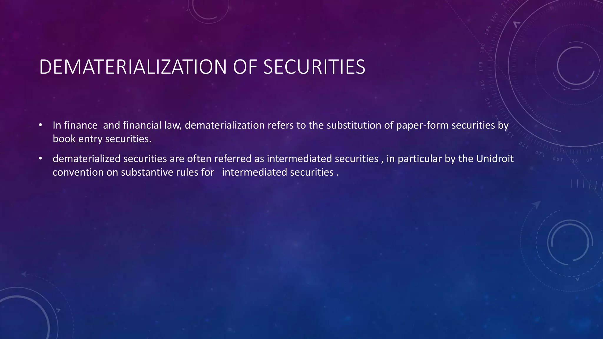 Dematerialization of shares | PPTX