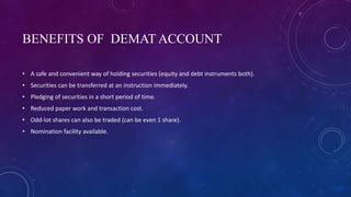 Dematerialization of shares | PPTX