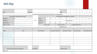 Dematerialization & Transfer of Shares in Electronic Form | PPT