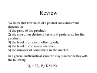 Market Demand function | PPTX