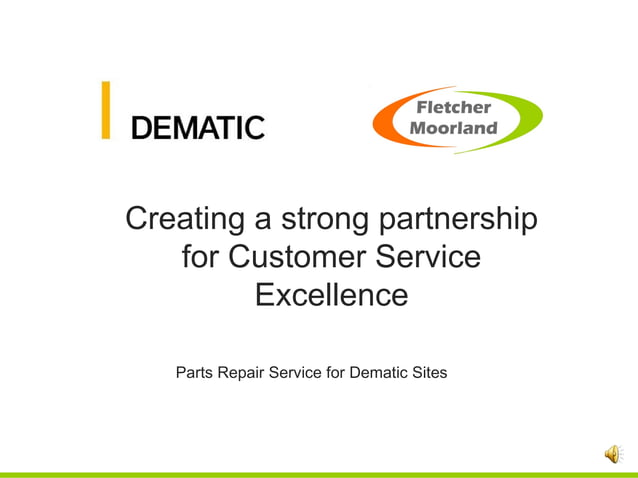 Dematic Parts Repair | PPT