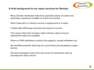 Dematic Parts Repair | PPT