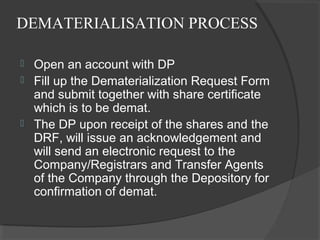 Demat account ppt | PPT