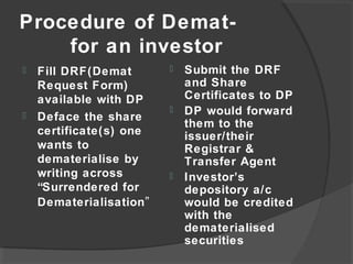 Demat account ppt | PPT