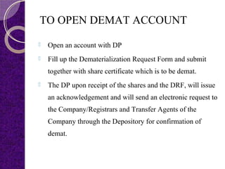 Demat presentation | PPT