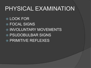 Dementia ppt. DR HUDA BUKHARI | PPT