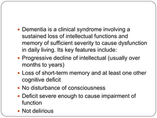 Dementia | PPTX