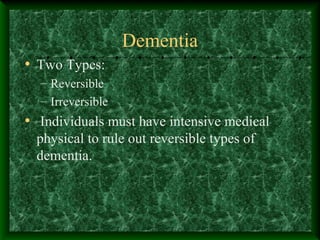 Dementia causes and management | PPT