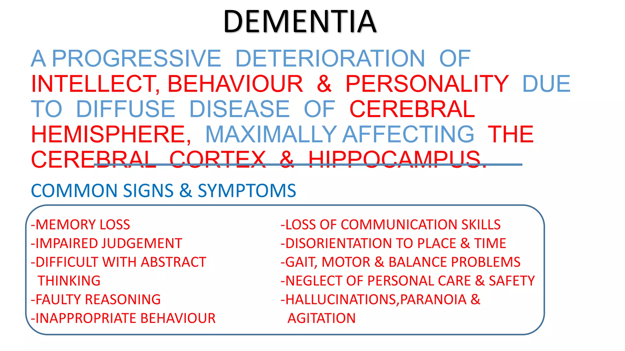 Dementia | PPTX