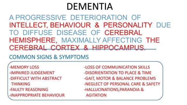 Dementia | PPTX