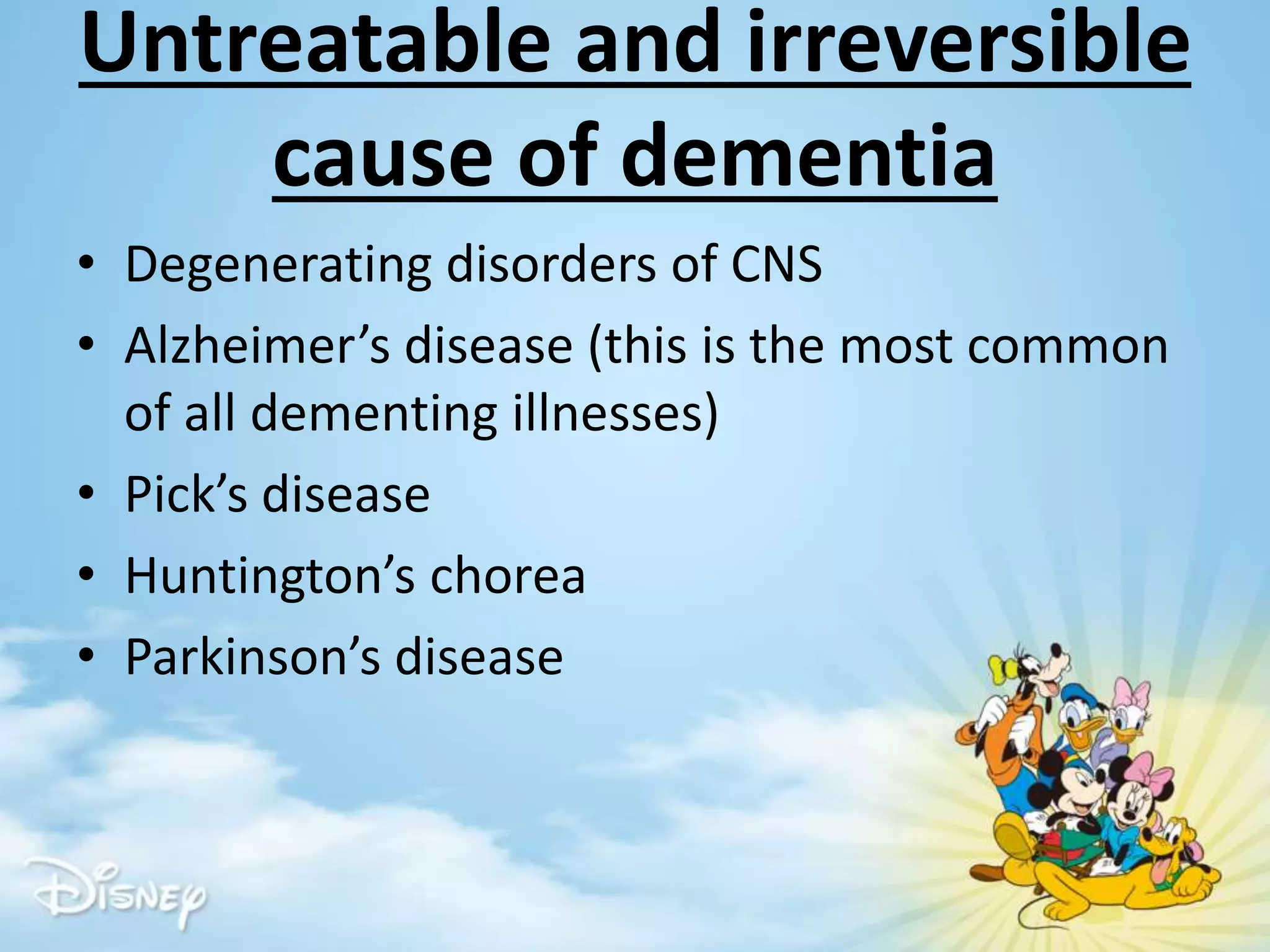 Dementia PRESENTATION | PPTX