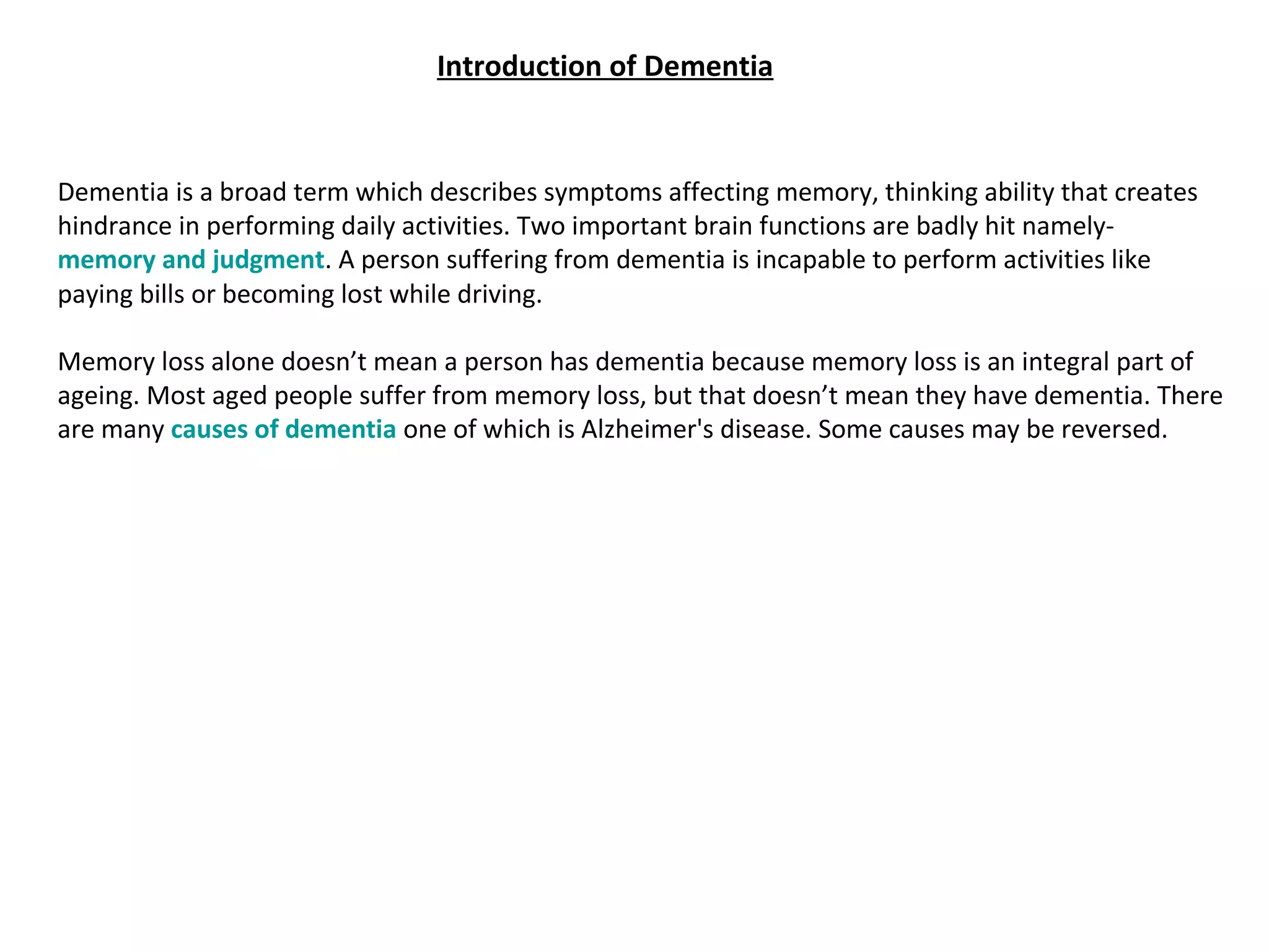 Dementia | PPT