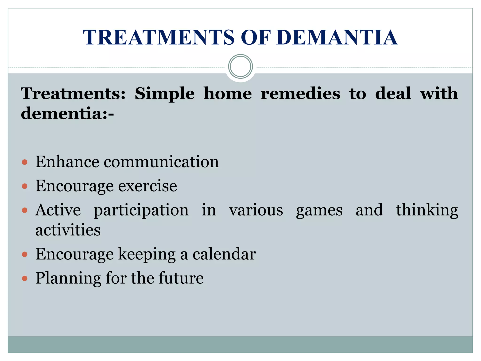 Dementia Symptoms Causes And Treatment Pptx