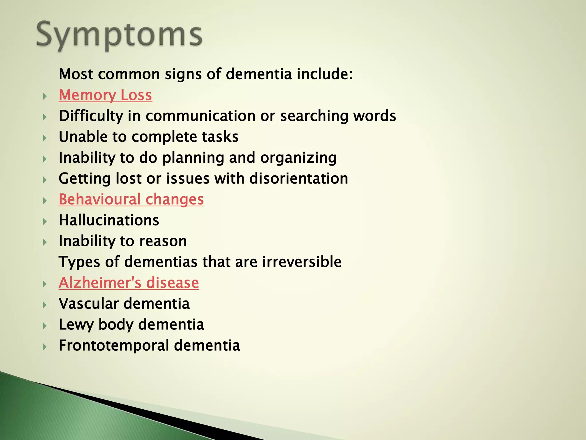 Dementia | PPT