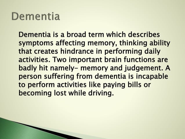Dementia | PPT