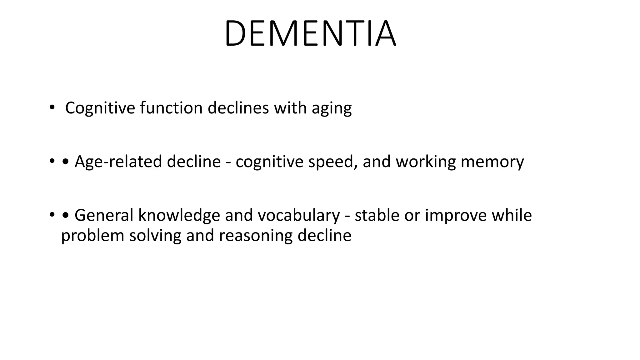 Dementia | PPT