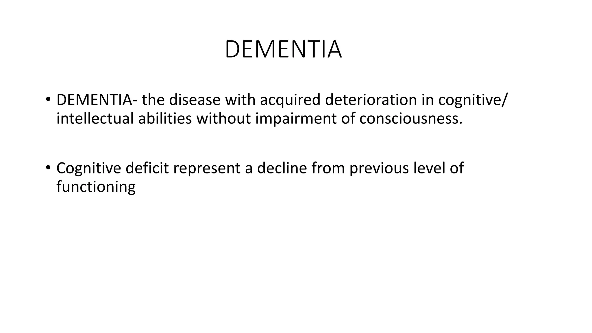 Dementia | PPT