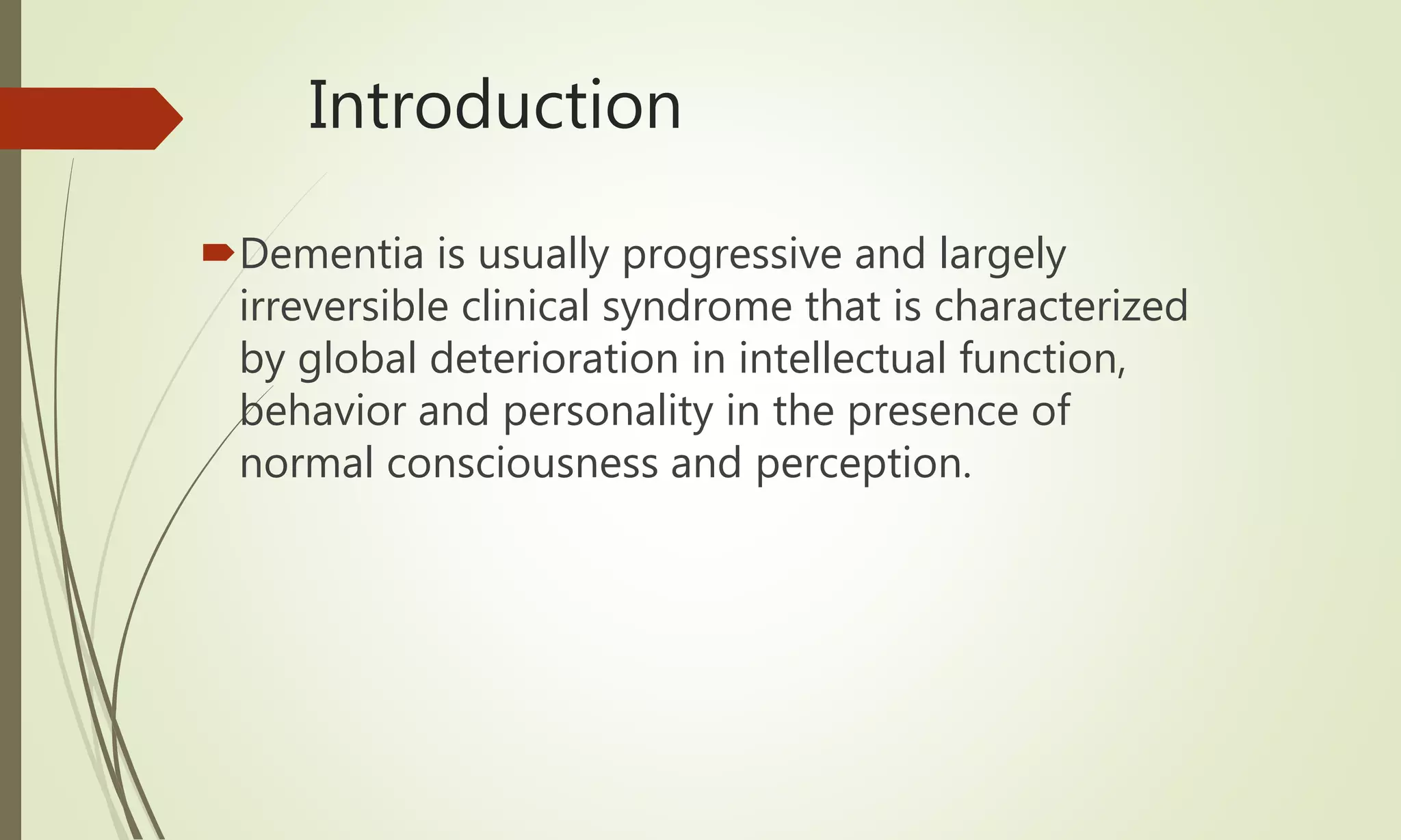 Management of Dementia | PPTX