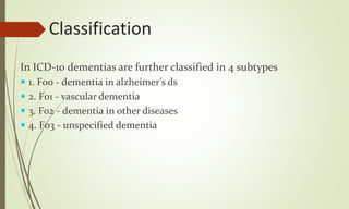 Management of Dementia | PPTX