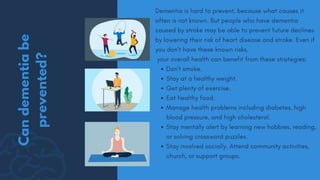 Memory loss Dementia | PPTX