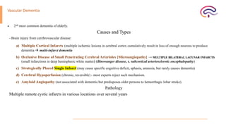 Dementia (Alzheimer & vasular dementia). | PPTX