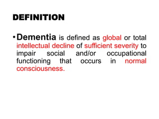 Dementia | PPTX