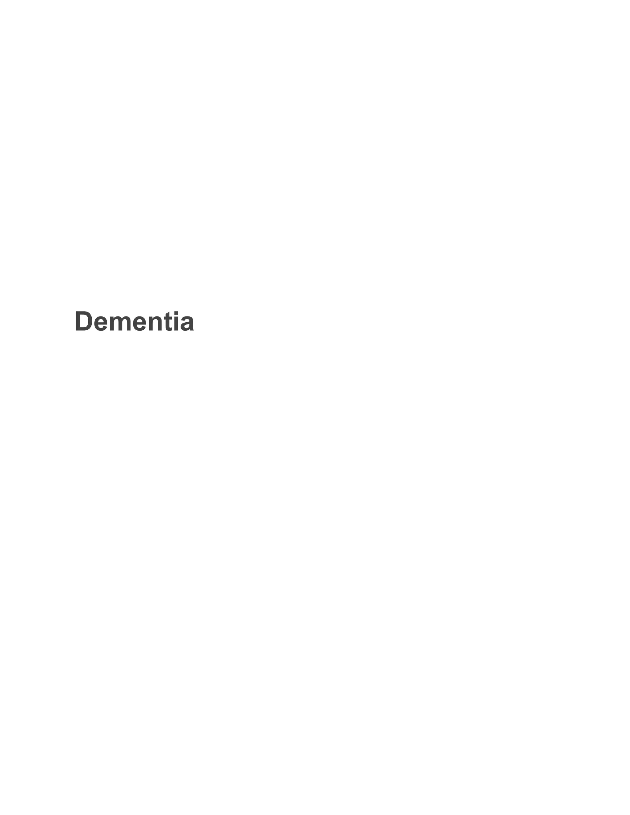Dementia sample paper - essay | PDF