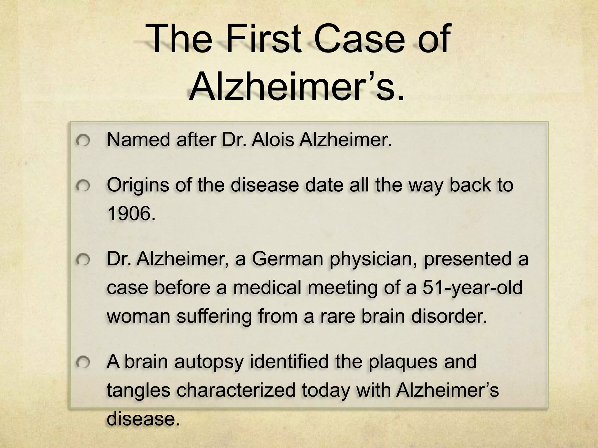 Dementia and alzheimer's for Gero | PPTX