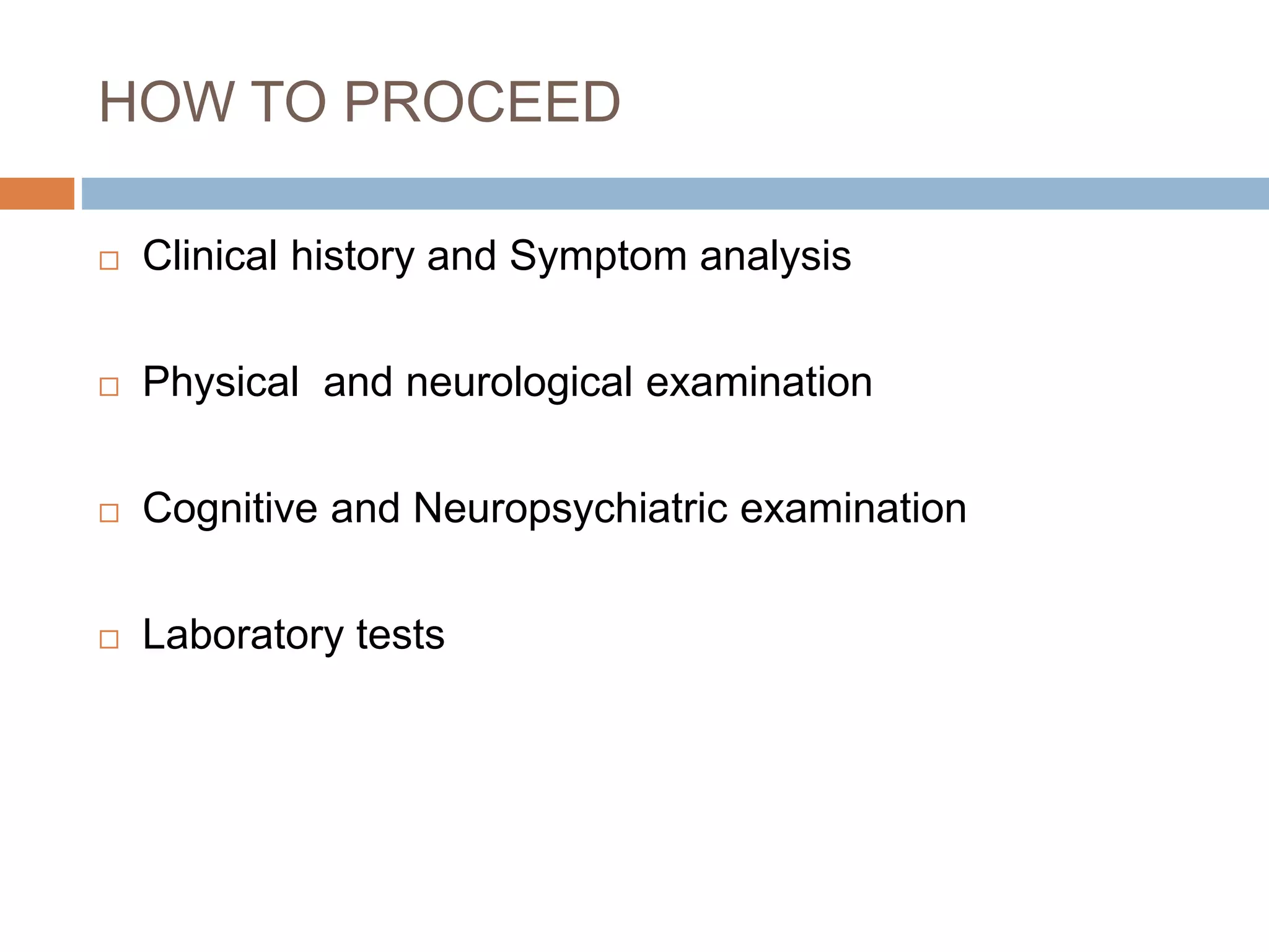 Approach to Dementia | PPT