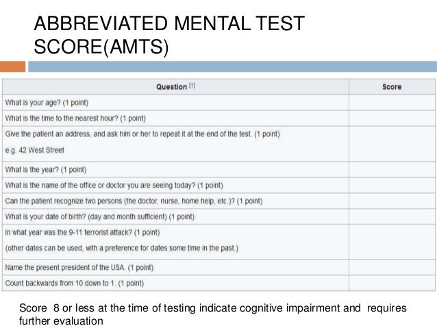 Approach to Dementia