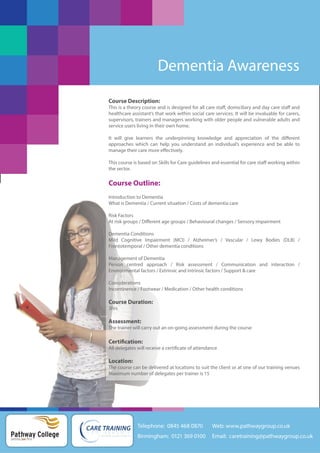 dementia awareness,dementia awareness course,dementia awareness ...