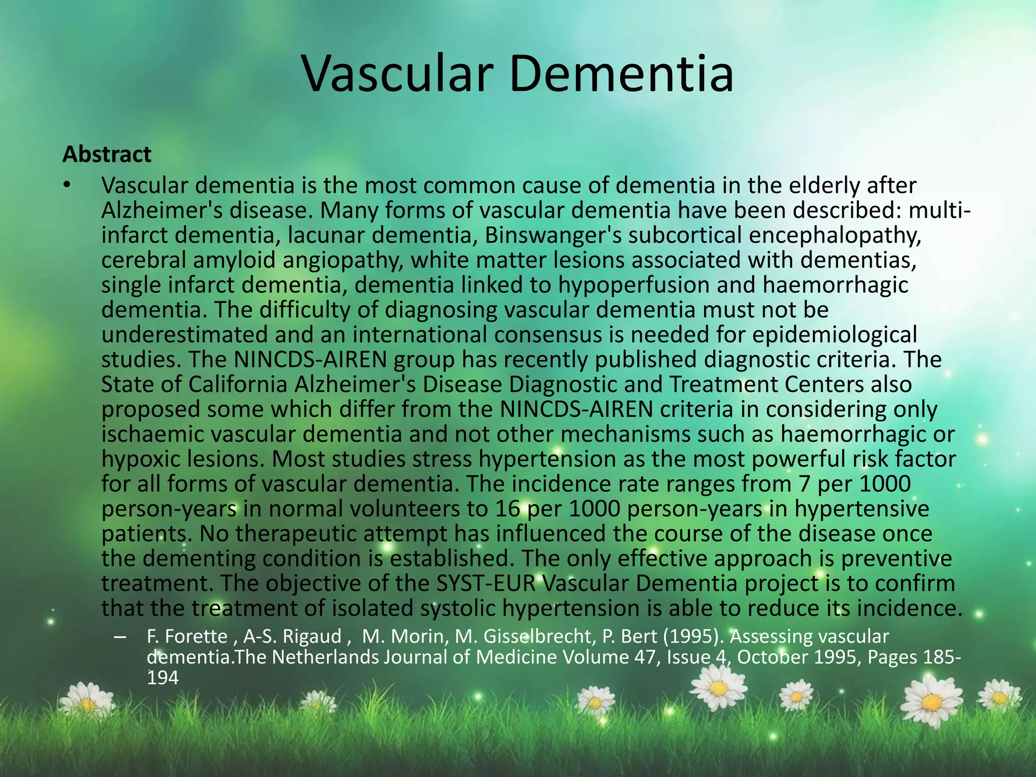 Understanding and Diagnosing Dementia | PPTX