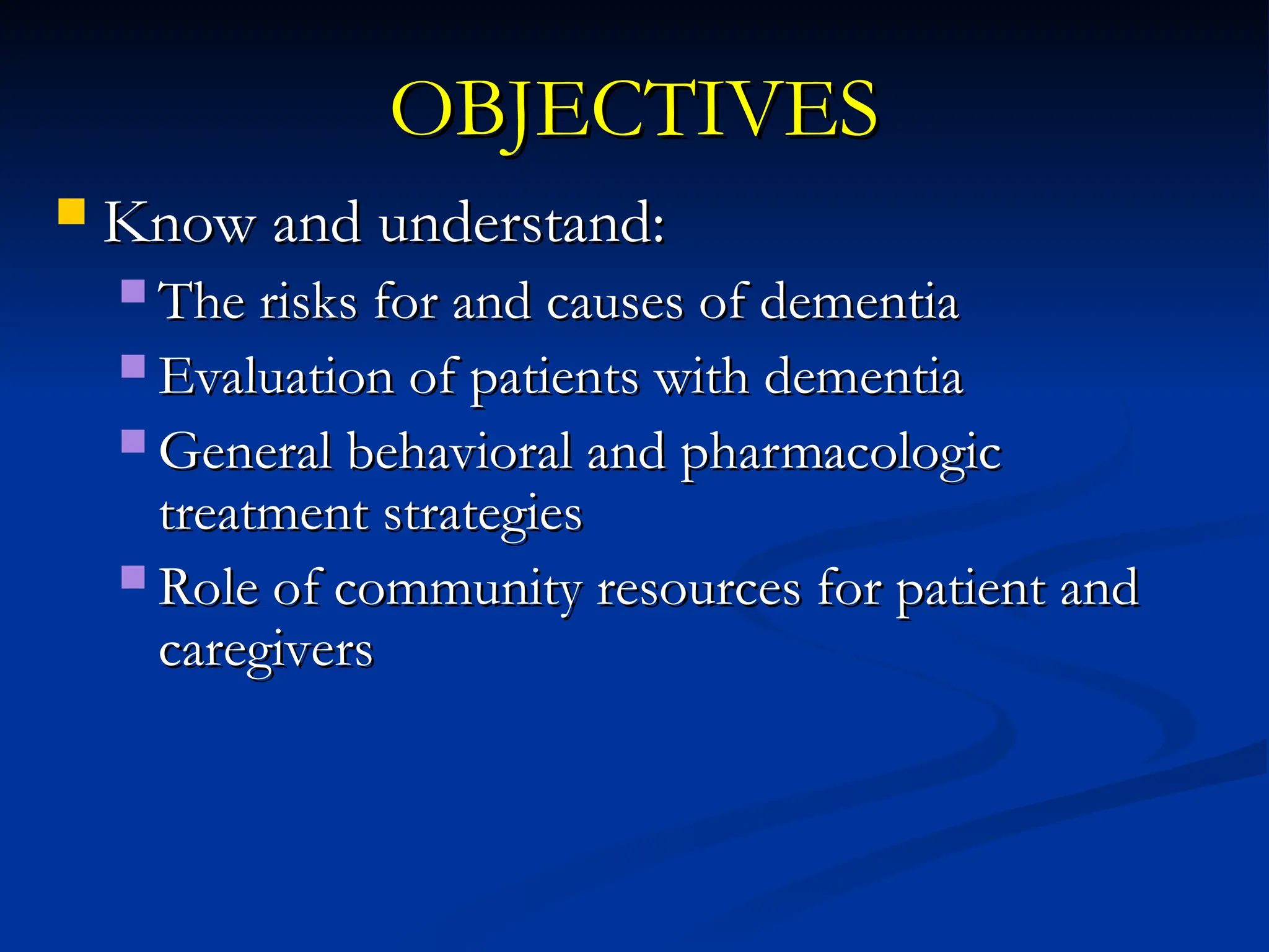 Dementia overview for healthcare professionals | PPT