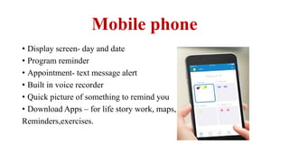 Dementia -Memory Aids To Improve Memory | PDF