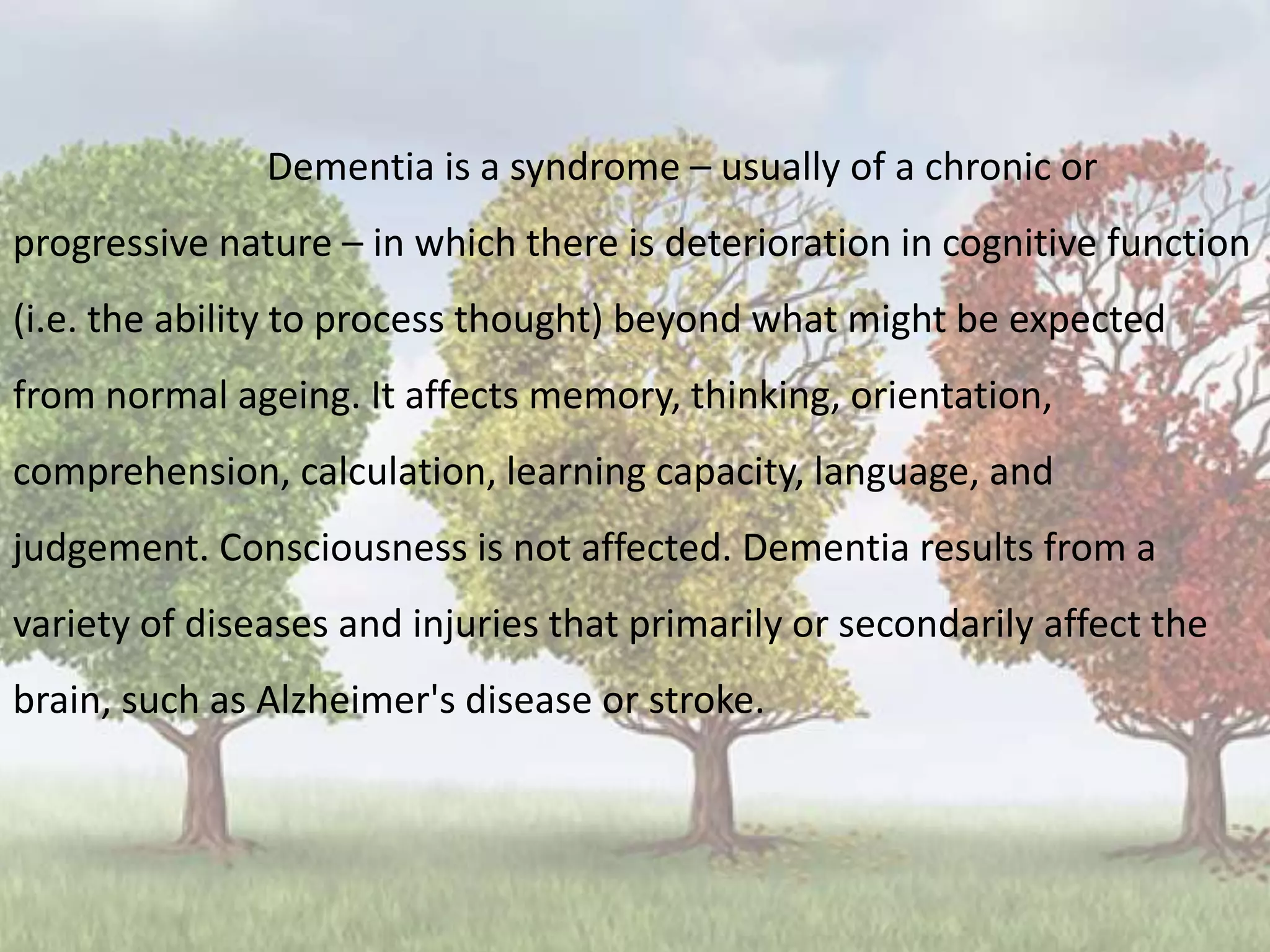 Dementia | PPTX