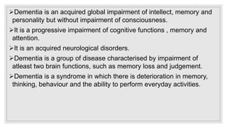 Dementia ppt. | PPTX