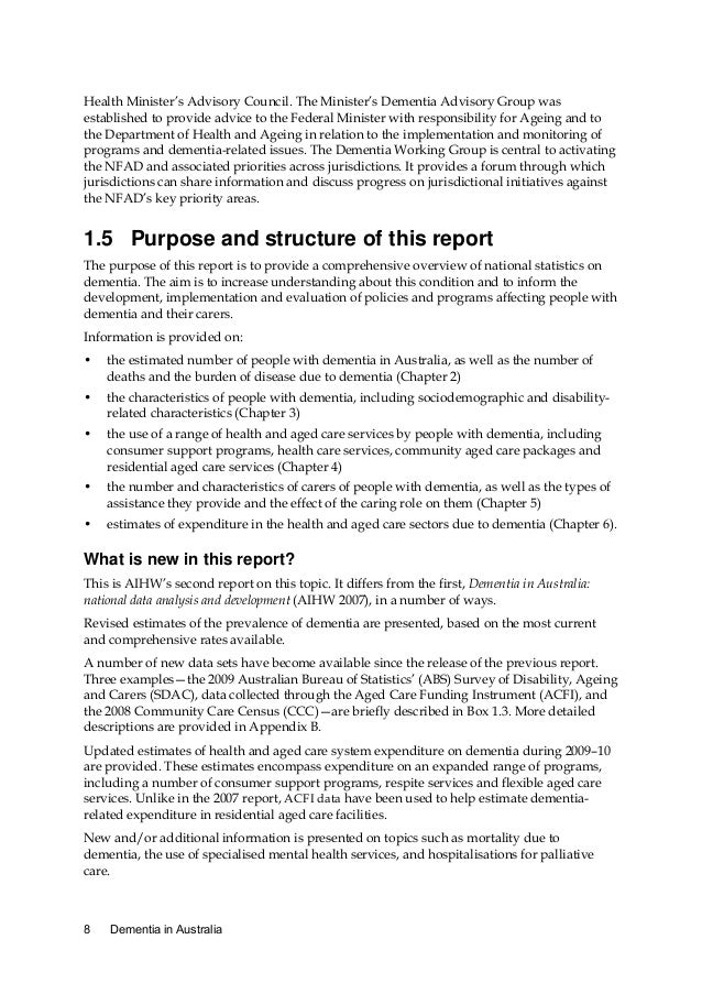 Dementia Report 2013