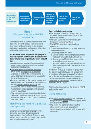 Care towards the end of life for people with dementia | PDF