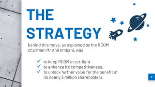 DEMERGER OF TOWER BUSINESS OF RCOM AND RTL INTO RITL | PPTX