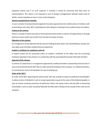 Demerger - Tax & Regulatory Perspective | PDF