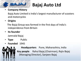 Demerger of bajaj | PPTX