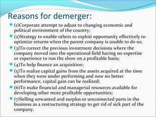 Demerger ppt | PPT