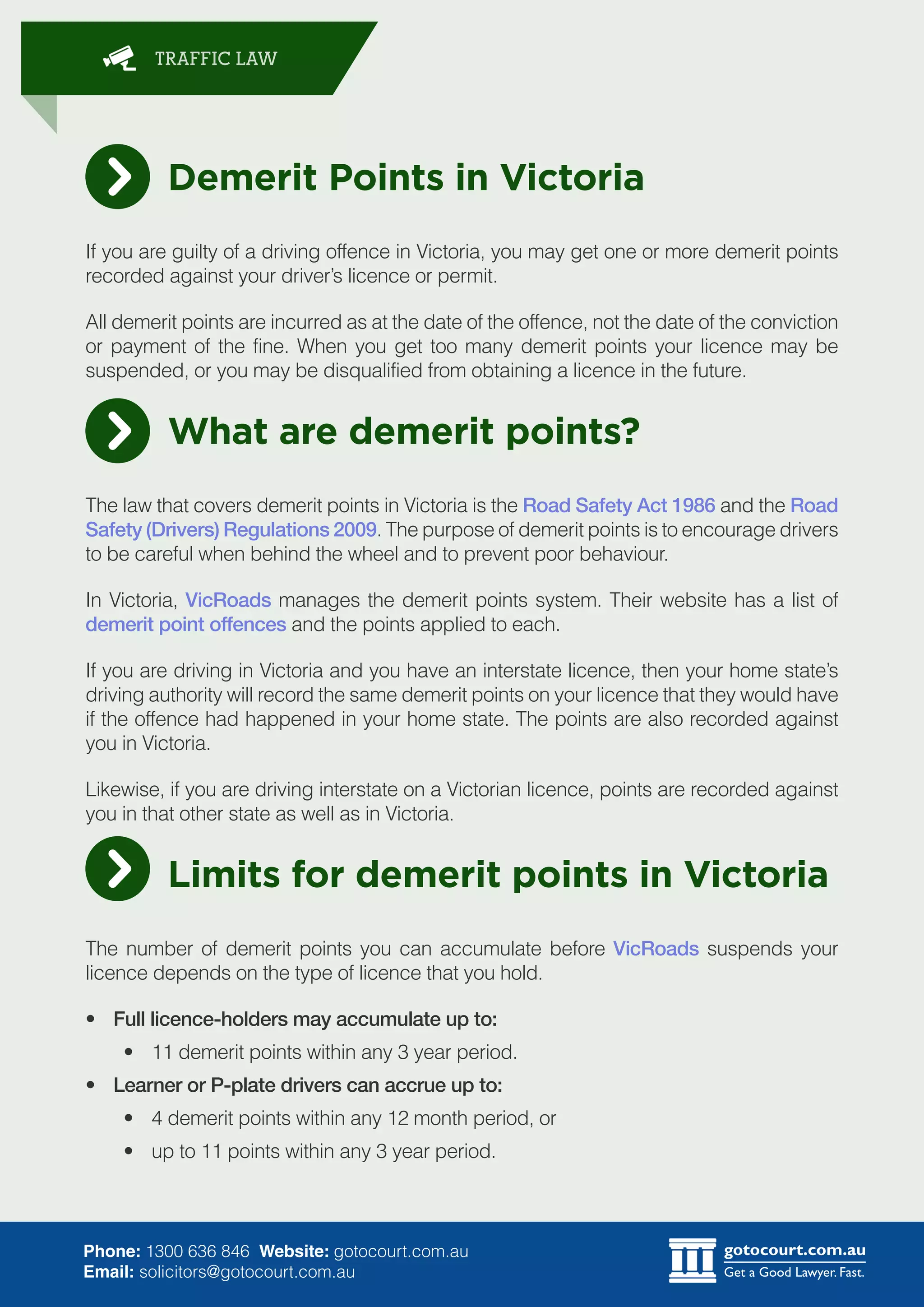 Demerit Points in Victoria | PDF