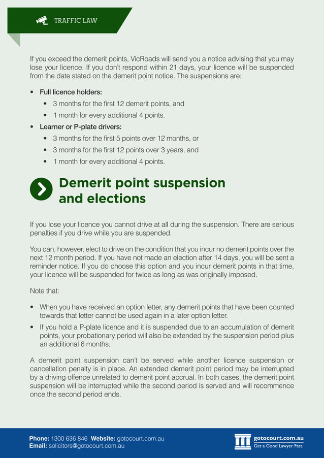 Demerit Points in Victoria | PDF