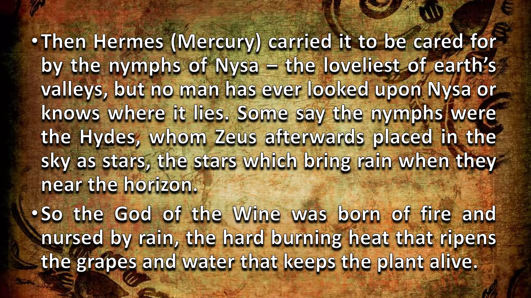 Two Great Gods of Earth: Demeter & Dionysus | PPTX