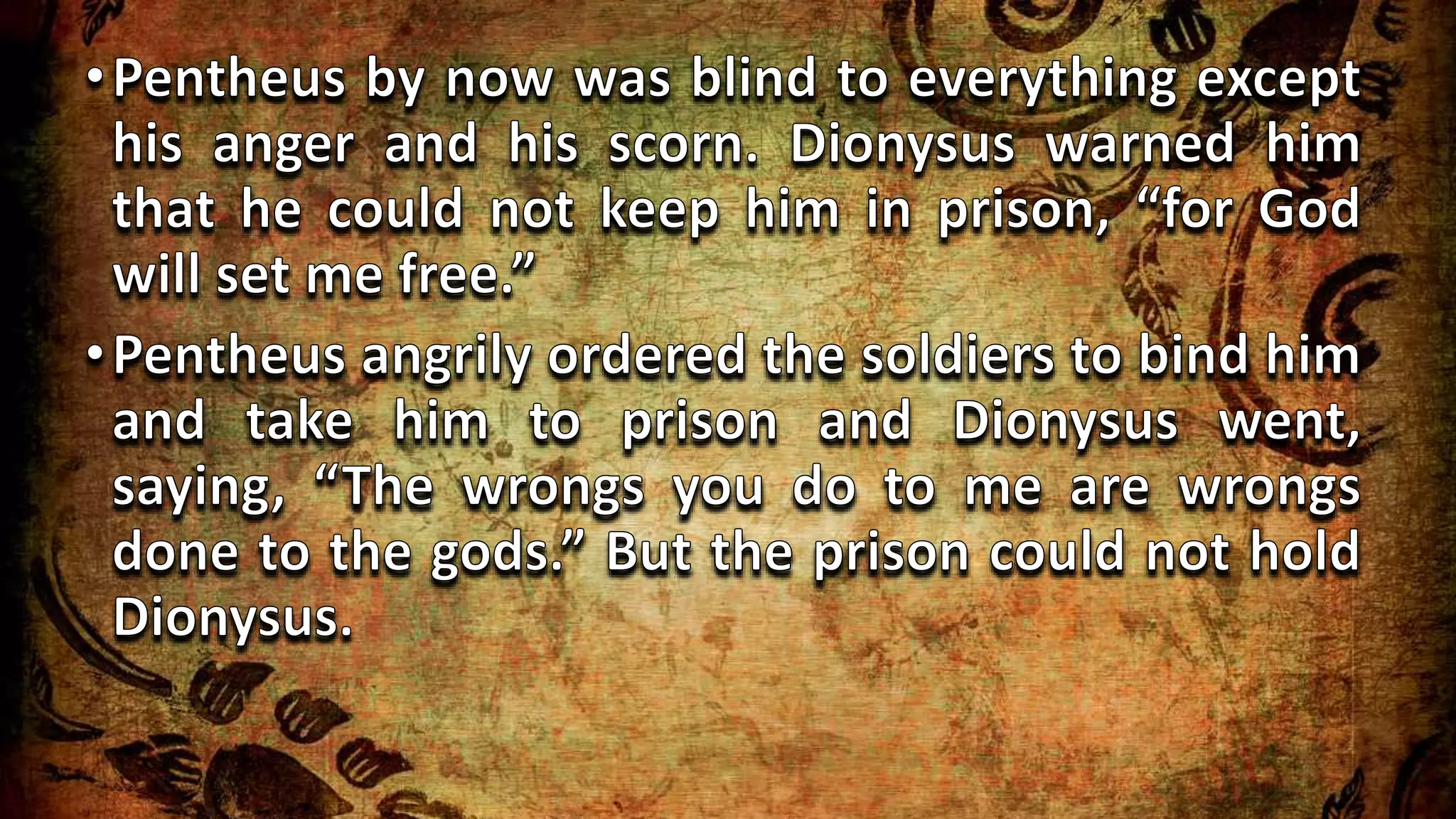 Two Great Gods of Earth: Demeter & Dionysus | PPTX
