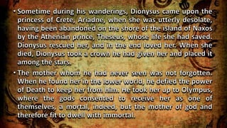 Two Great Gods of Earth: Demeter & Dionysus | PPTX